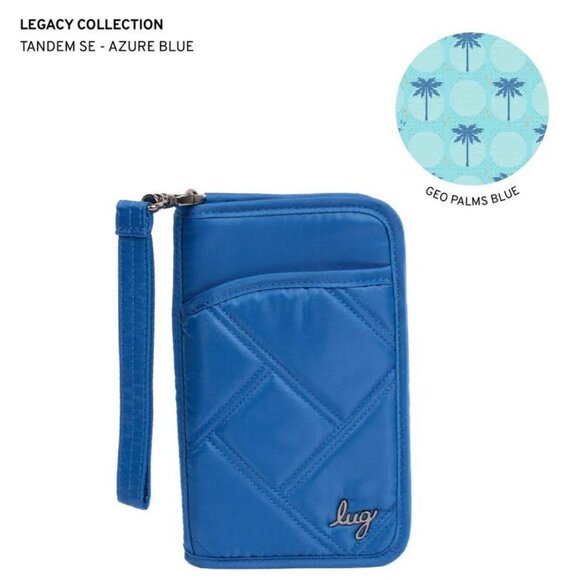 lug | Bags | Lug Legacy Collection Tandem Se Rfid Wallet Azure Blue ...